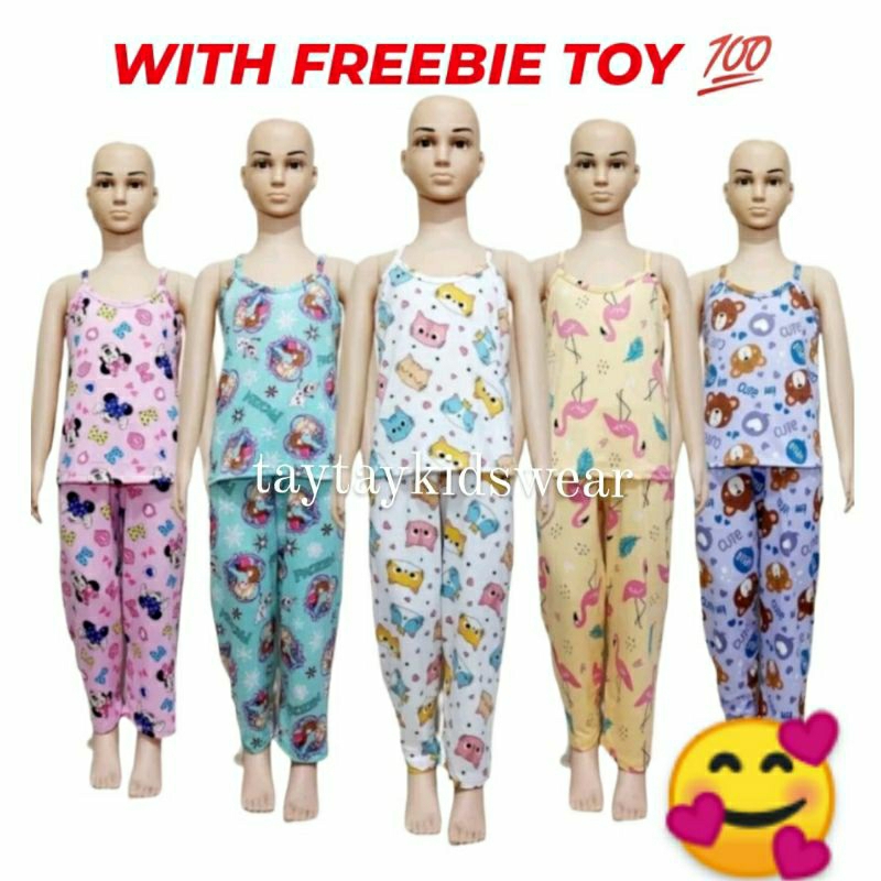 TERNO PAJAMA-SPAG SANDO KIDS GIRL RANDOM/ASSORTED CHARACTER DESIGNS ...