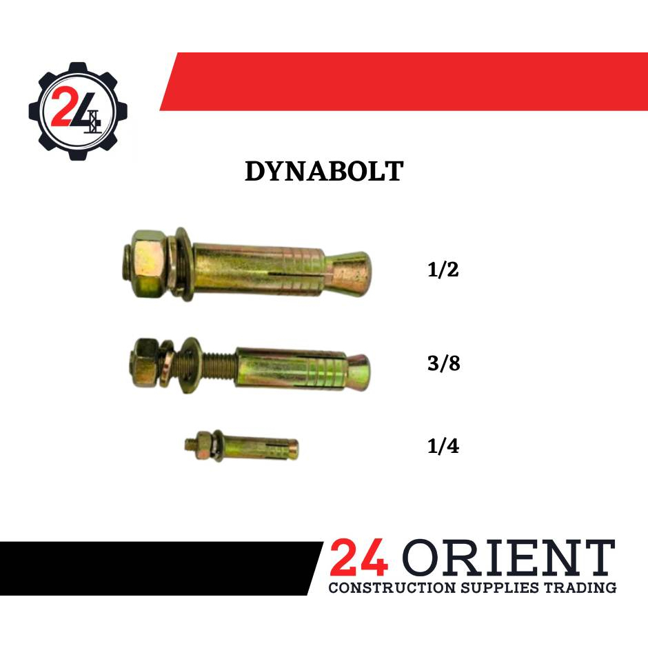 DYNA BOLT EXPANSION BOLT 1/4 5/16 3/8 1/2 | Shopee Malaysia