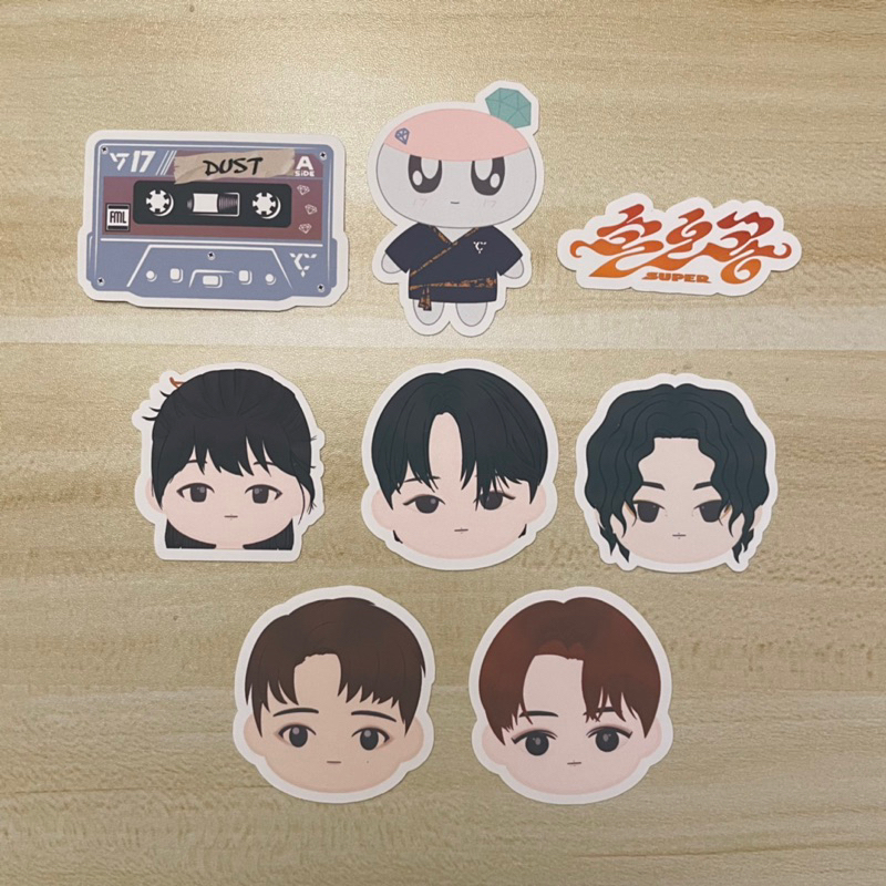 Seventeen UNIT CHIBI FACE STICKER SETS - SONOGONG (SUPER) CC | Shopee ...
