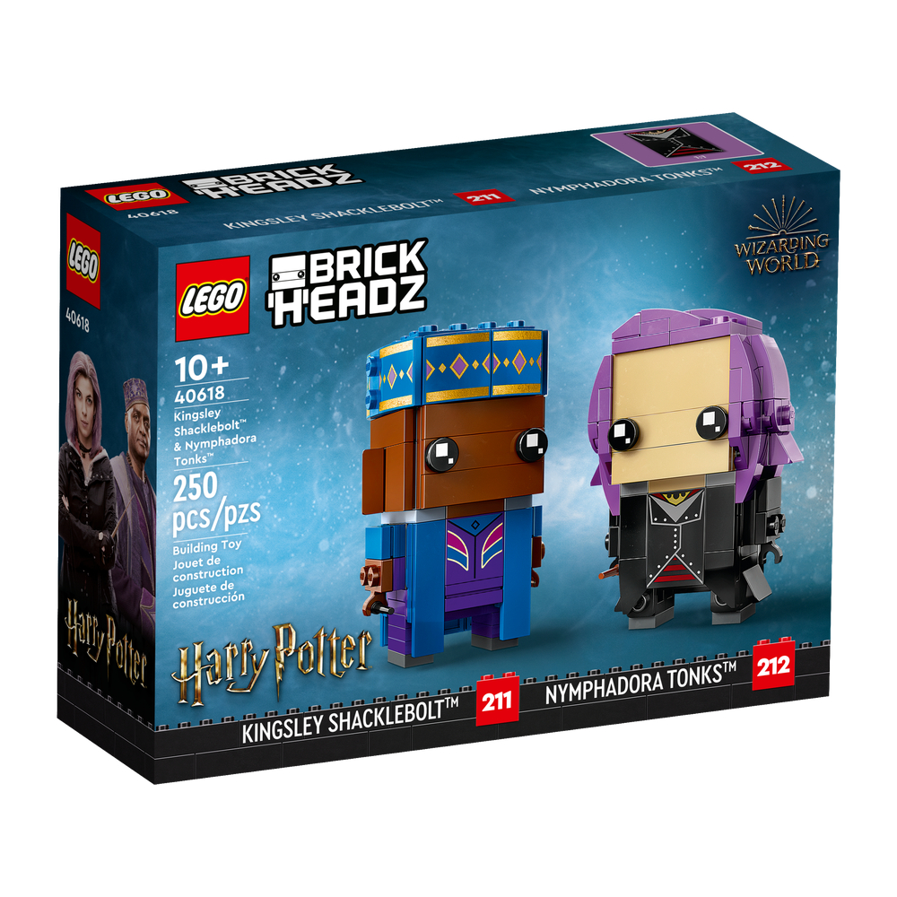 Lego Brickheadz 40618 Kingsley Shacklebolt & Nymphadora Tonks | Shopee ...