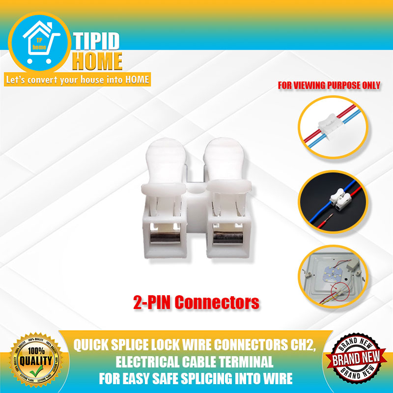 QUICK SPLICE LOCK WIRE CONNECTORS CH2, ELECTRICAL CABLE TERMINAL FOR ...