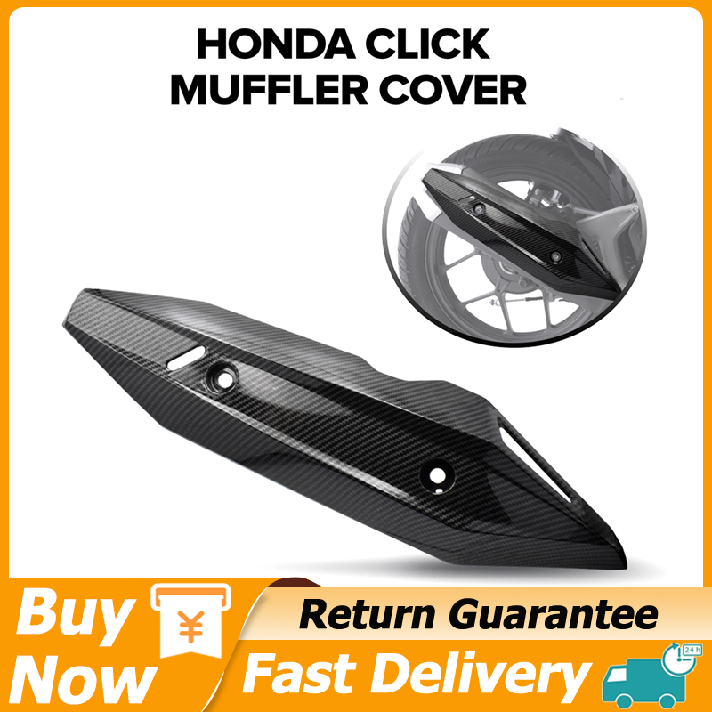 HONDA CLICK 125i / CLICK 150i MUFFLER COVER CARBON / MATTE BLACK FOR ...