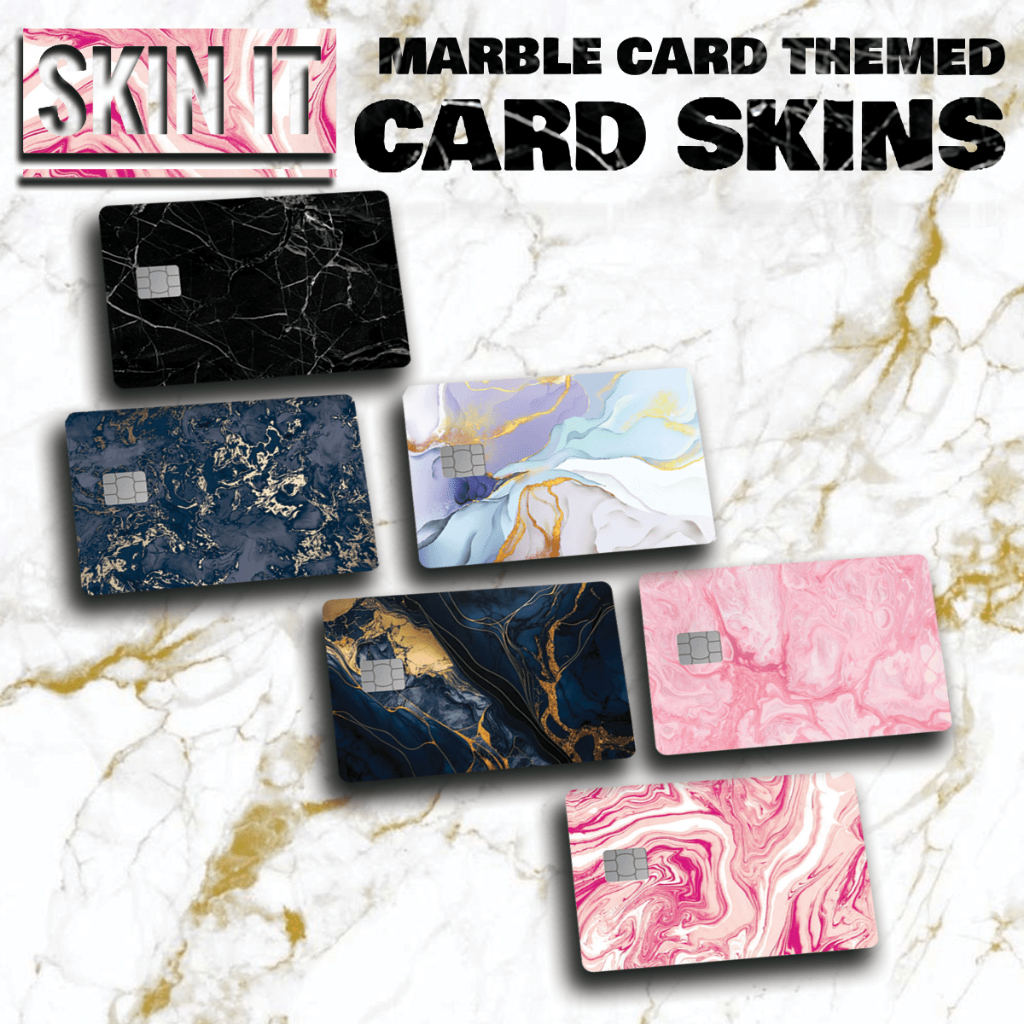 Marble Themed Card Sticker Skins For Atm Cards And Loyalty Cards ...
