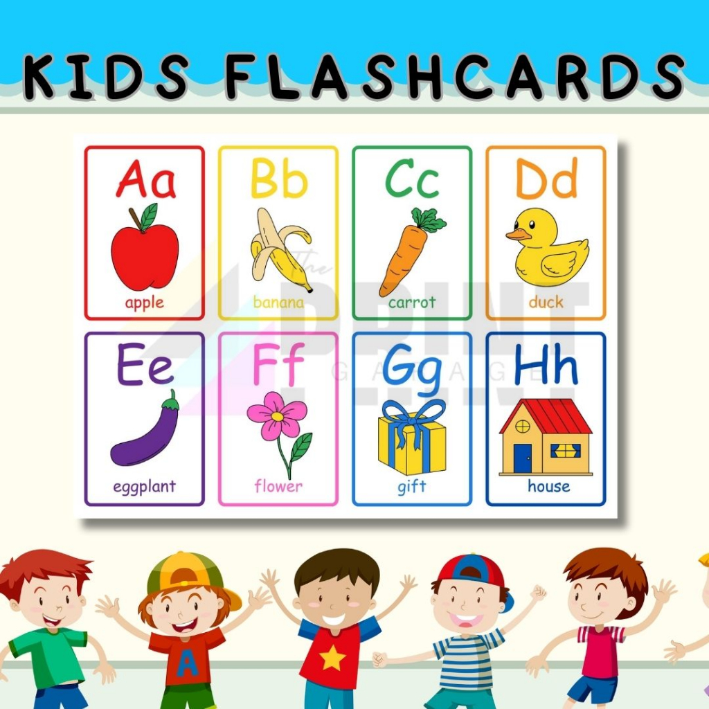 Kid's FLASHCARDS (ALPHABET, NUMBERS, SHAPES, COLORS, ANIMALS, BODY ...