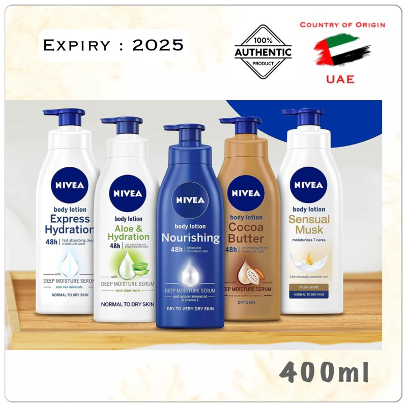 Nivea Body Lotion 400ml | UAE Origin | Shopee Malaysia