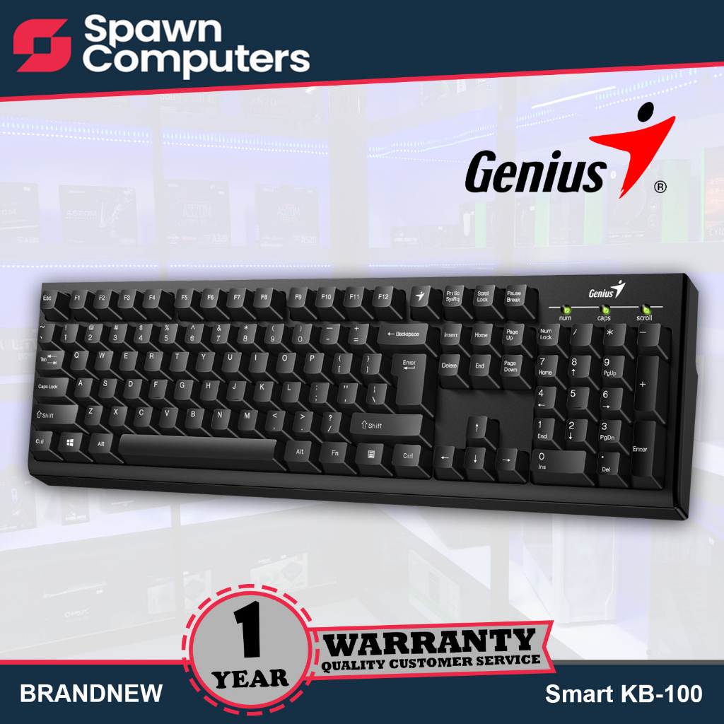 Genius KB-100 Smart USB Keyboard | Shopee Malaysia