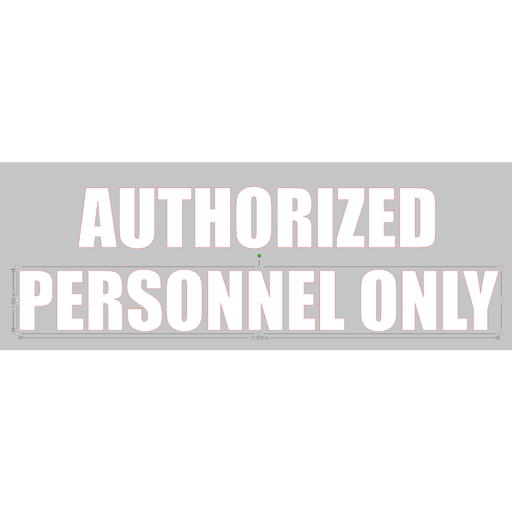 Authorized personnel only Glass door sticker/ signage -- High Quality ...