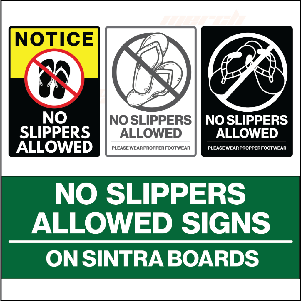 No Slippers, Open Footwear Allowed Inside. Please Wear Proper Shoes ...