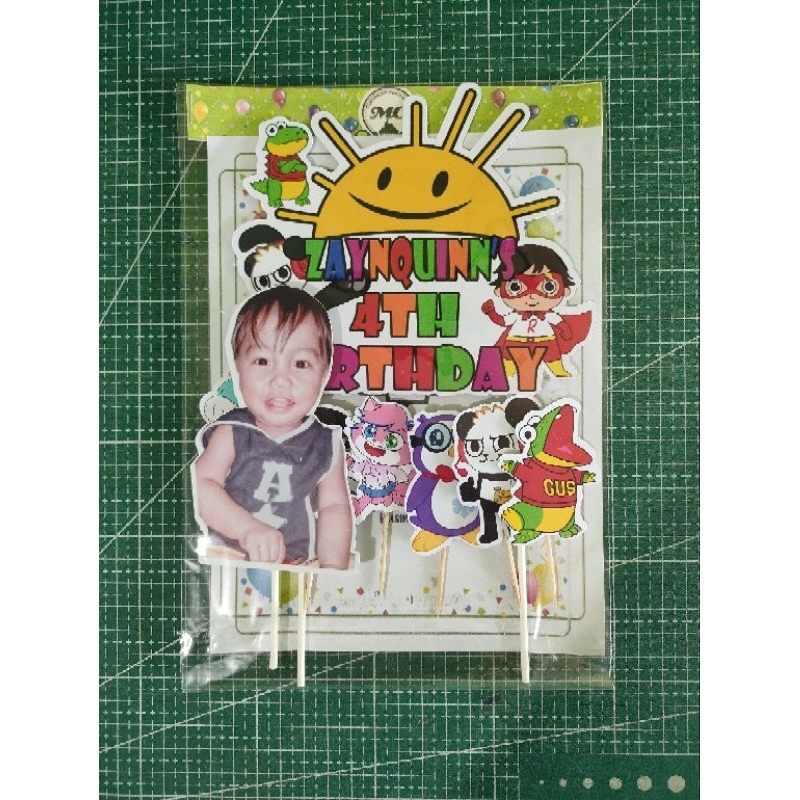 Ryan's world customized cake topper | Shopee Malaysia