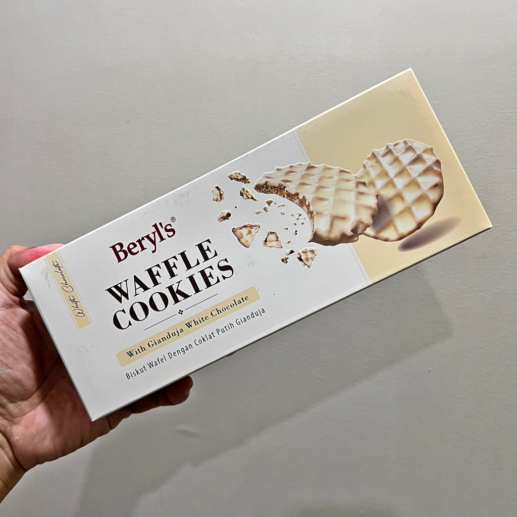 Beryl's Waffle Cookies Coated with Gianduja White Chocolate (80g ...