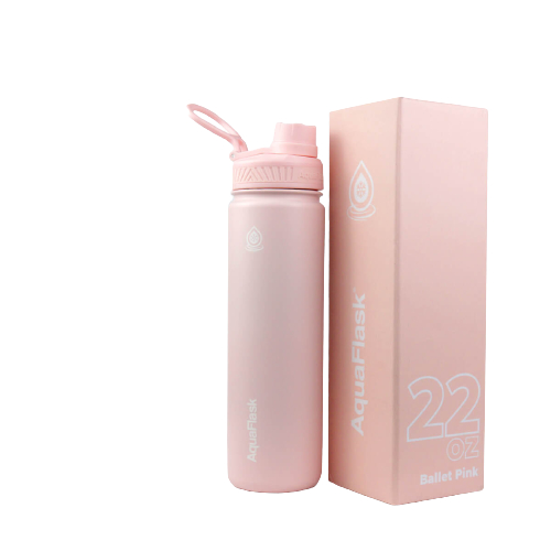 Aquaflask Ballet Pink 22oz 32oz 40oz (Wide Mouth with Spout Lid Vacuum ...