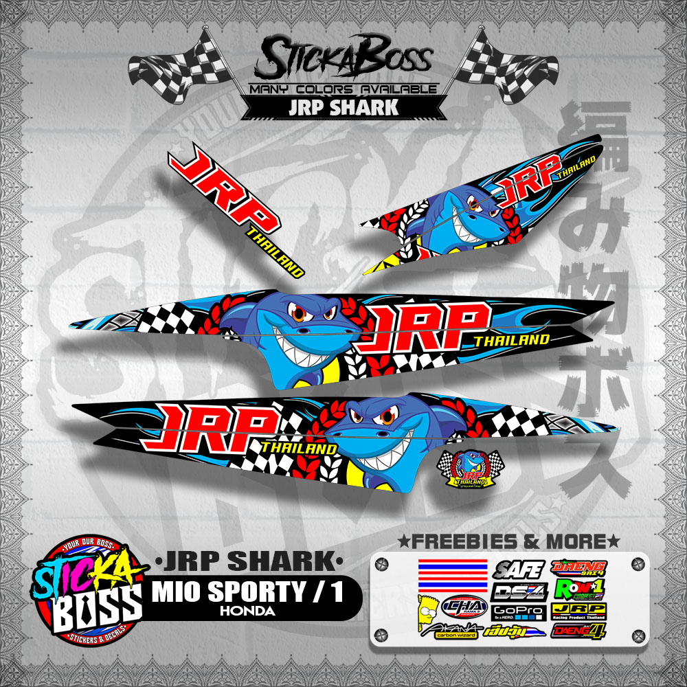 MIO SPORTY / 1 DECALS ( JRP SHARK )【WITH FREEBIES】 | Shopee Malaysia