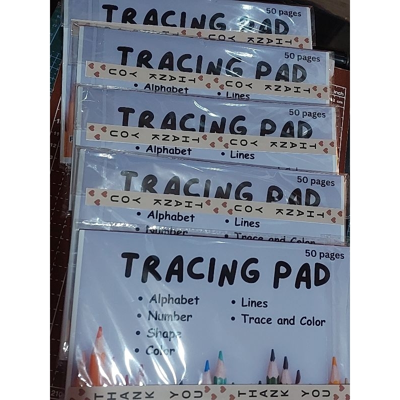 Tracing Pads ( Name, Alphabet, Number, Letter, Shape, Color) | Shopee ...