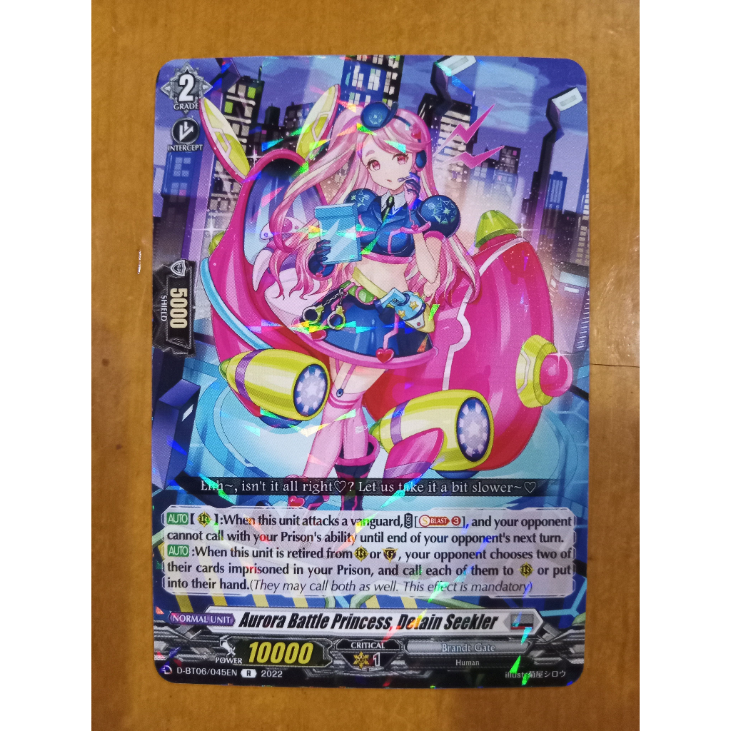 CFV Aurora Battle Princess, Detain Seekler R D-BT06 Brandt Gate Cardfight Vanguard English ...