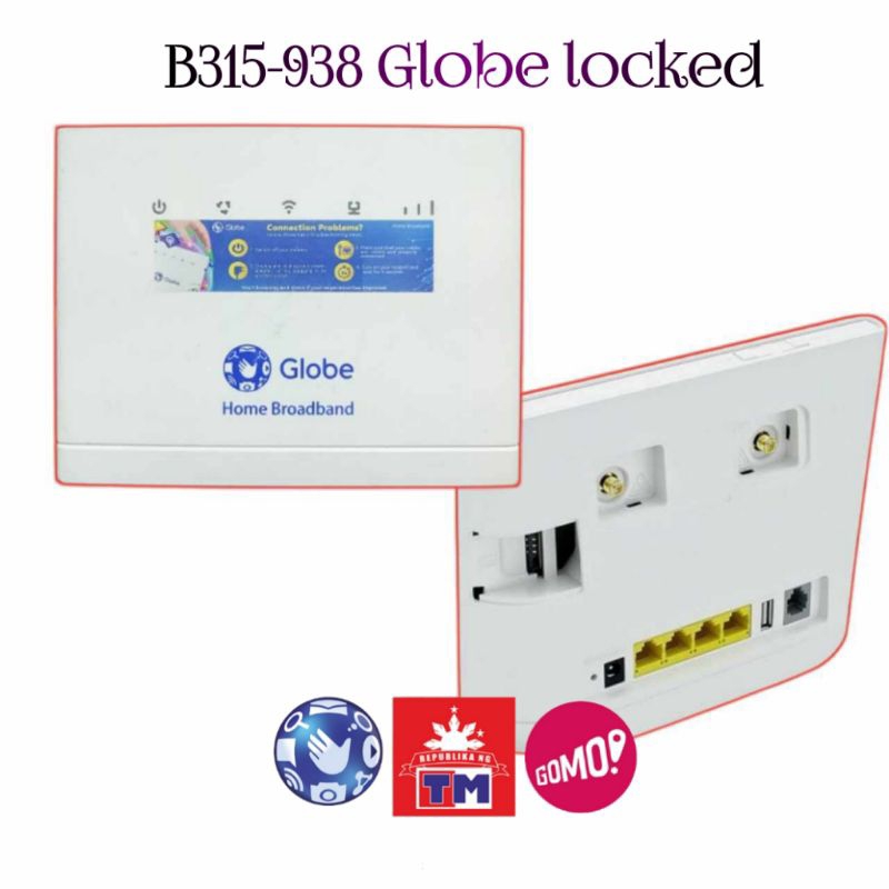 B315S-938 with Admin Access GLOBE HOME BROADBAND 4G LTE FOR GLOBE TM ...