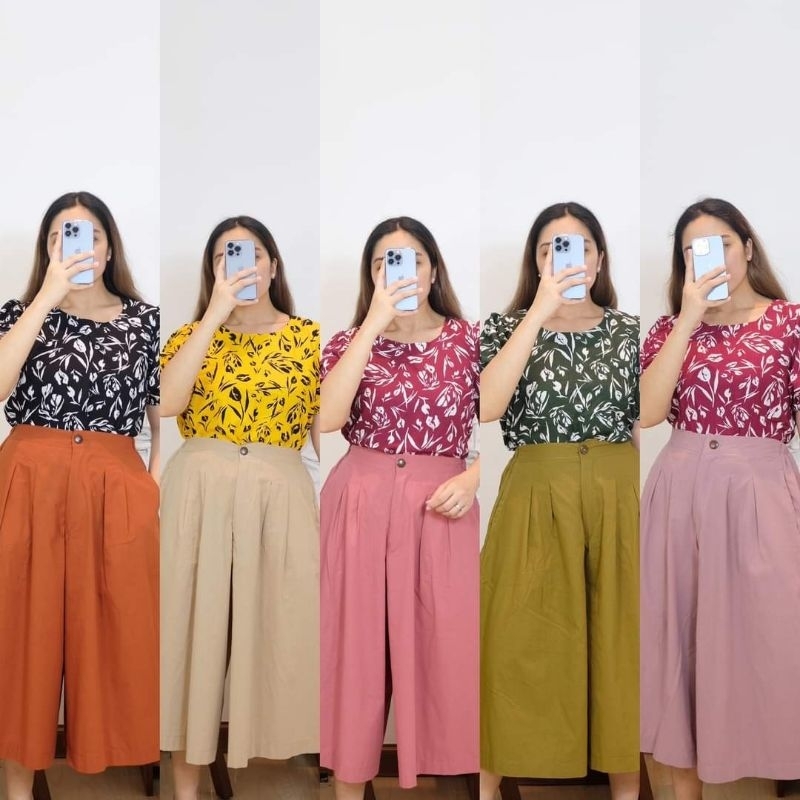 CHLOE COORDINATE/TERNO TROUSER PANTS | Shopee Malaysia
