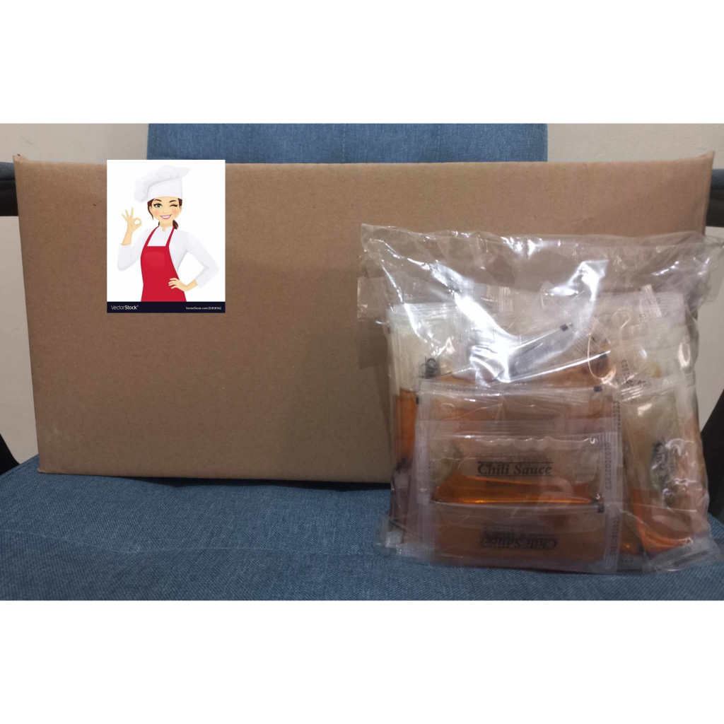 (1 Case) 100% Chili Oil Sauce sachet (0.3 grams X 1000 pieces) | Shopee ...