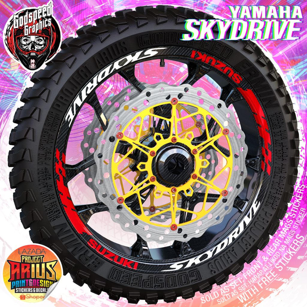 Mags Sticker for Suzuki Skydrive (Set: Harap at Likod 4 Sides) | Shopee ...