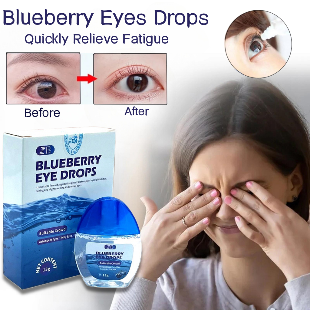 Blueberry Eye Drop Relieves Red Eyes Discomfort Blurred Vision Dry ...