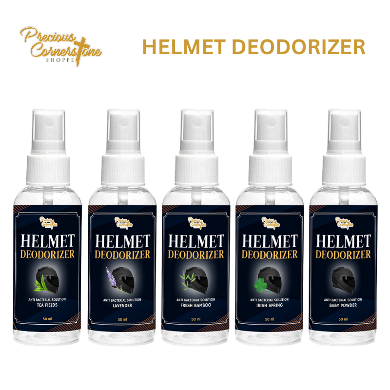 PCS Helmet Deodorizer Spray Anti Bacterial Solution Kills 99.9% of ...