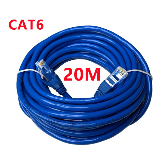 ALLAN Cat6 Lan Cable 10M/20M/30M/40M/50M/ Cat6E UTP Lan Cable Patch Cord Cable with RJ45 CAT6E ...