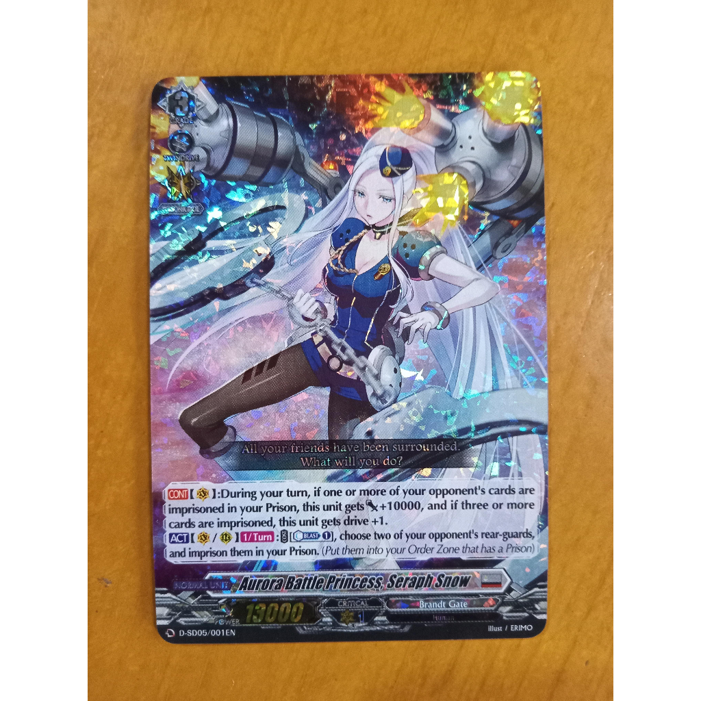 CFV Aurora Battle Princess, Seraph Snow RRR D-SD05 RR D-SS12 Brandt Gate Cardfight Vanguard ...