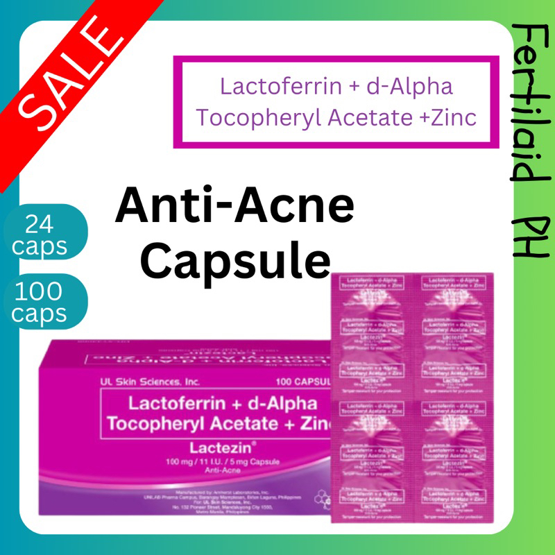 Lactezin Anti-Acne Capsule EXPIRY 2026 Anti-Pimples Lactezin ...