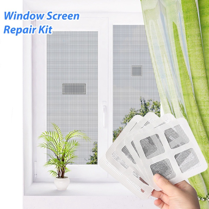 Window Door Screen Repair Patch 15 Sheet Pack Adhesive Mesh Tape ...