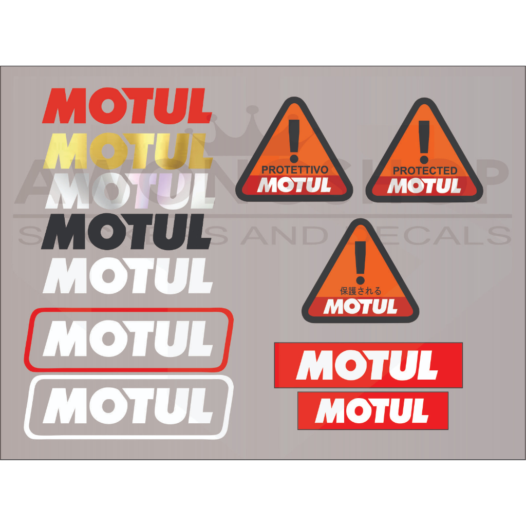 MOTUL JDM WARNING STICKER HIGH QUALITY VINYL CUTOUT AND PRINTED ...