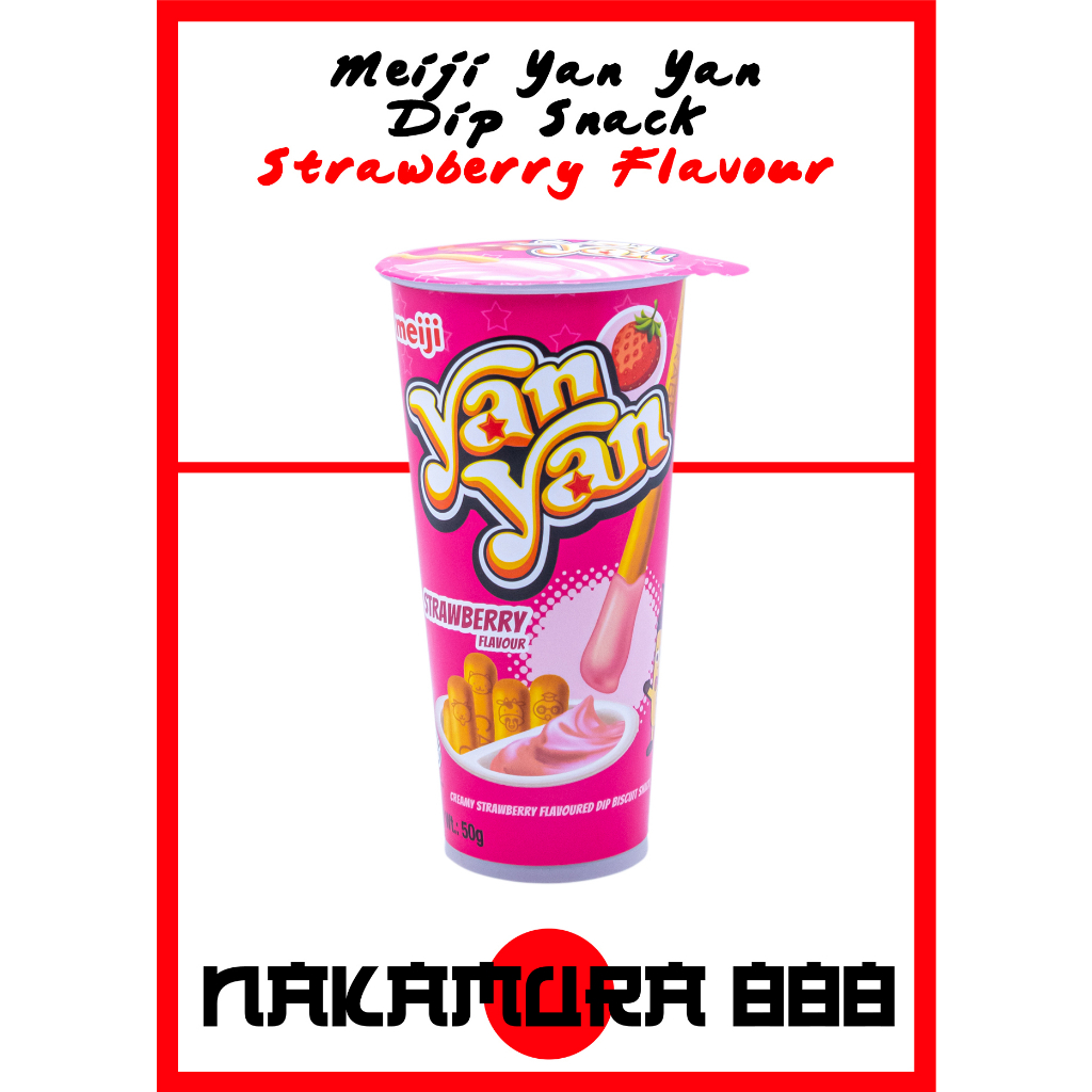 Meiji Yan Yan Dips Snack - Strawberry Flavor 50g | Shopee Malaysia