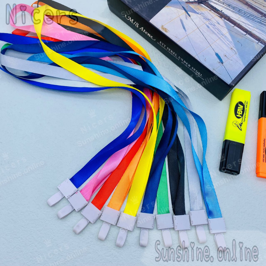 Plain Shiny ID Lace with White Plastic Hook 15mm | Shopee Malaysia
