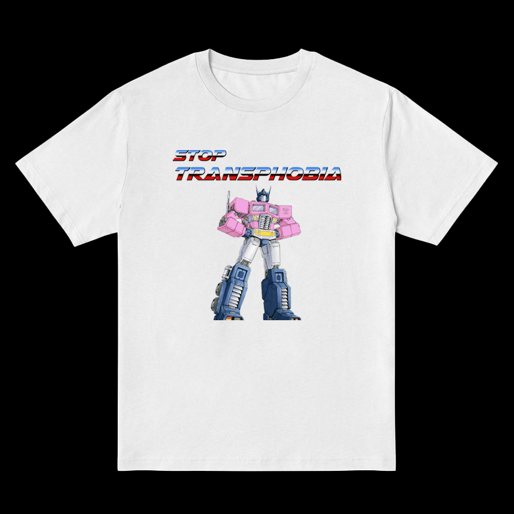 STOP TRANSPHOBIA | Transformers Meme Graphic Statement Oversized Boxy ...