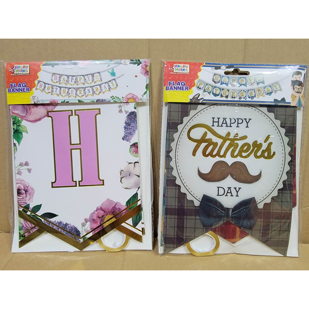 HAPPY MOTHER'S DAY / HAPPY FATHER'S DAY LETTER FLAG BANNER BUNTINGS ...