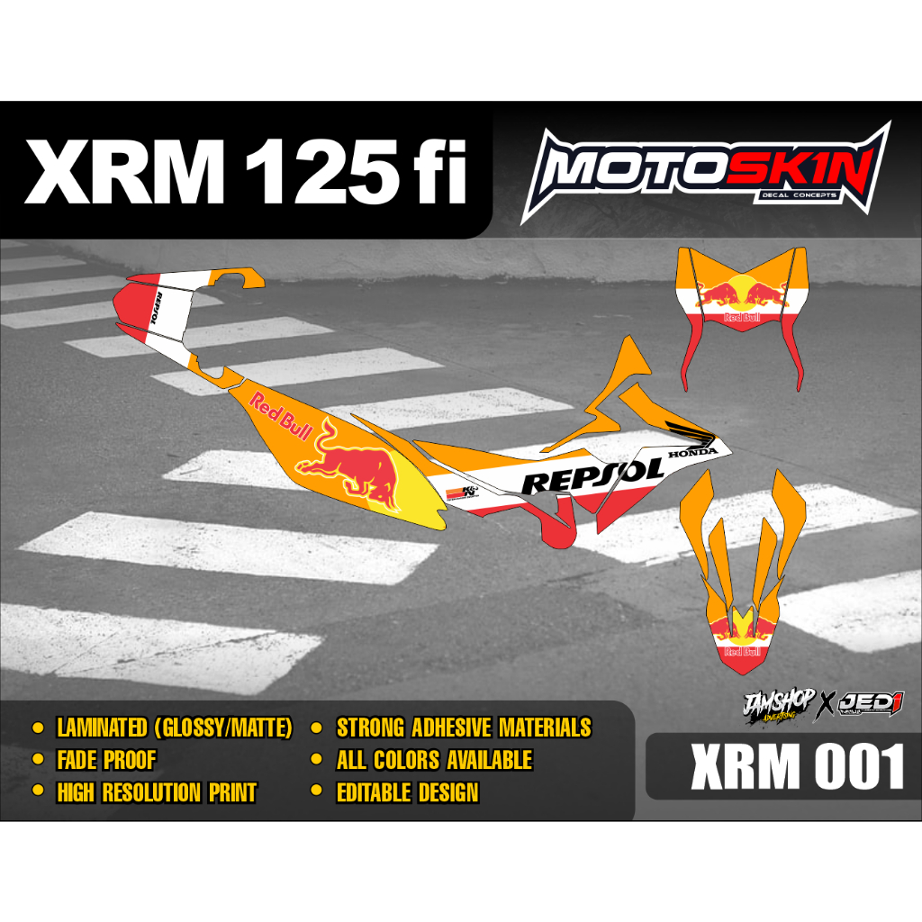 Honda XRM 125 FI Version 1 Full Decals Limited Edition | Shopee Malaysia