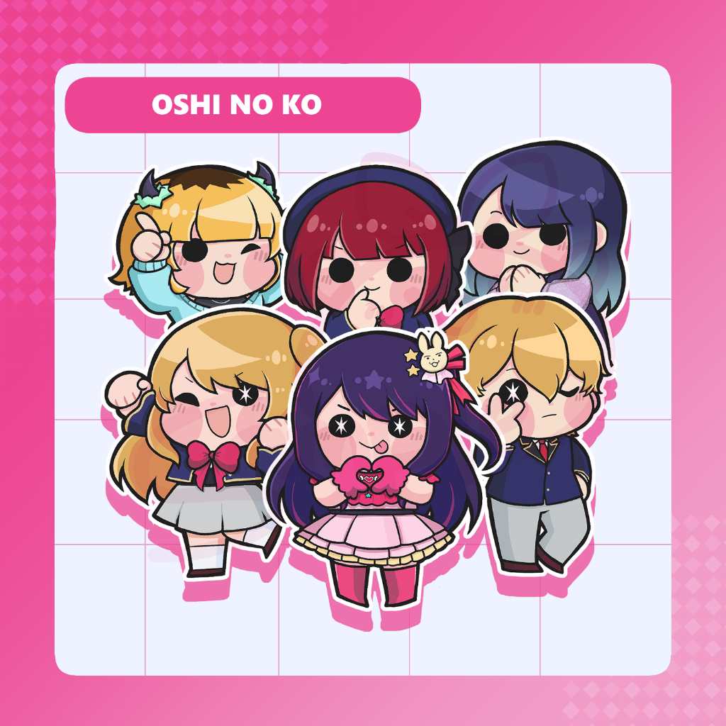 Oshi no Ko Laminated Vinyl Stickers nimica shop | Shopee Malaysia