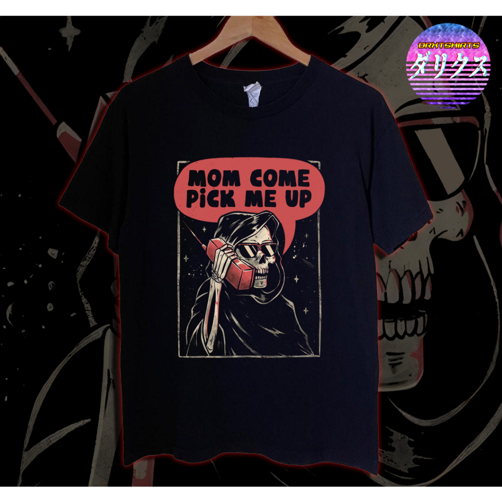 REAPER CALL's MOMMY - Gothic Skull T-Shirt Unisex(BLACK) | Shopee Malaysia