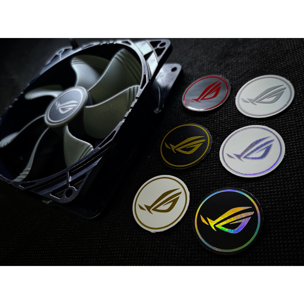 ROG logo sticker / case fan stickers | Shopee Malaysia