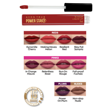 AVON Power Stay 16 Hours Lipstick | Shopee Malaysia