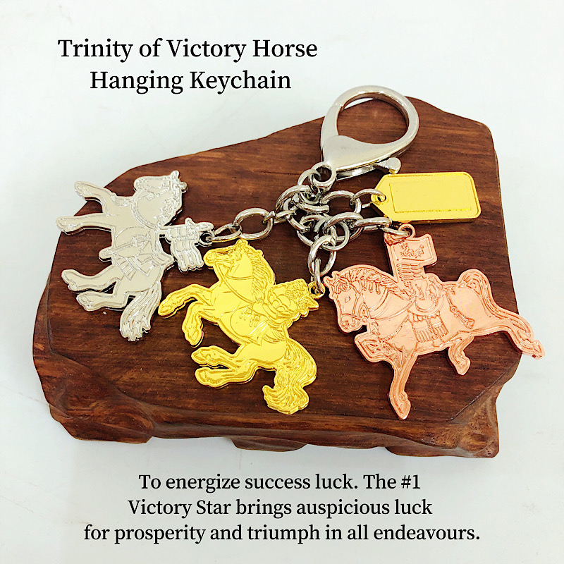 Fengshui Trinity of Victory Horse Hanging Keychain | Shopee Malaysia