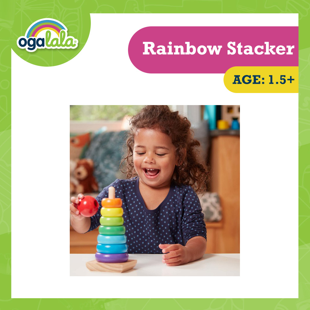 Melissa & Doug Rainbow Stacker | Shopee Malaysia