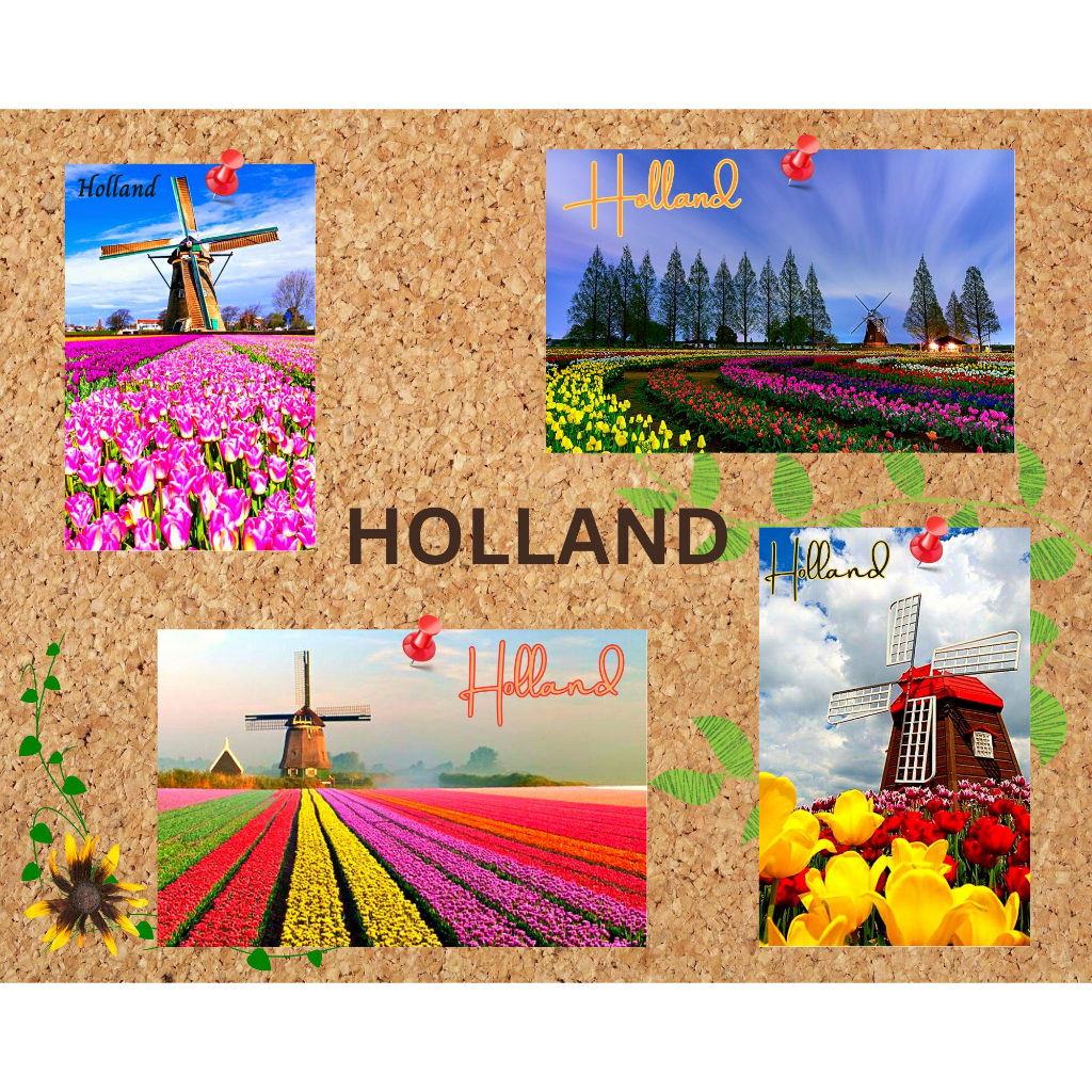 Holland Designs Rubber Fridge Magnet Ref Magnet Souvenirs -SOLD PER ...