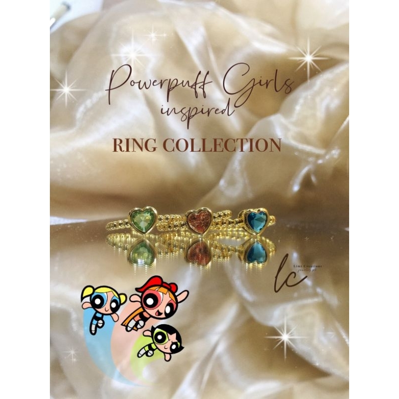 Powerpuff Girls Inspired Ring Collection| Limi Creations | Shopee Malaysia