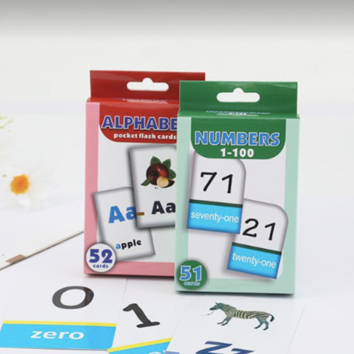Alphabet ABC Letter and Numbers Flash Cards Set for Baby Toddler ...
