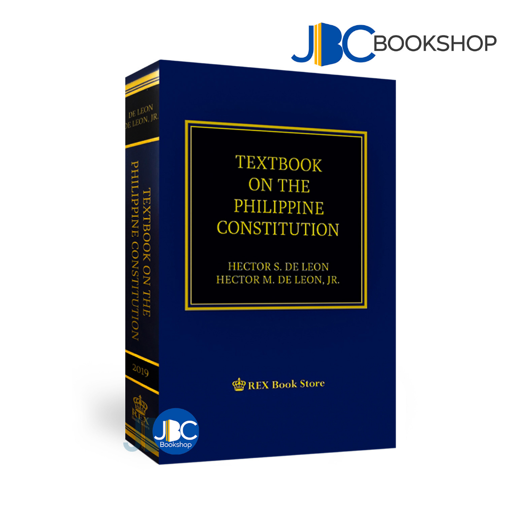 2019 Textbook on the Philippine Constitution by Hector S. De Leon ...