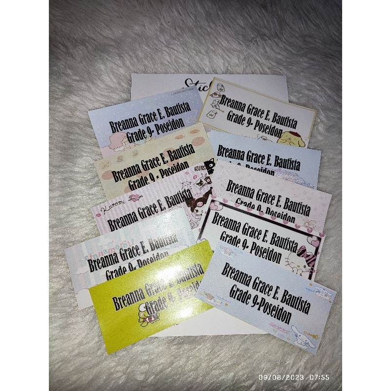 Books and Notebook Labels for School | Shopee Malaysia