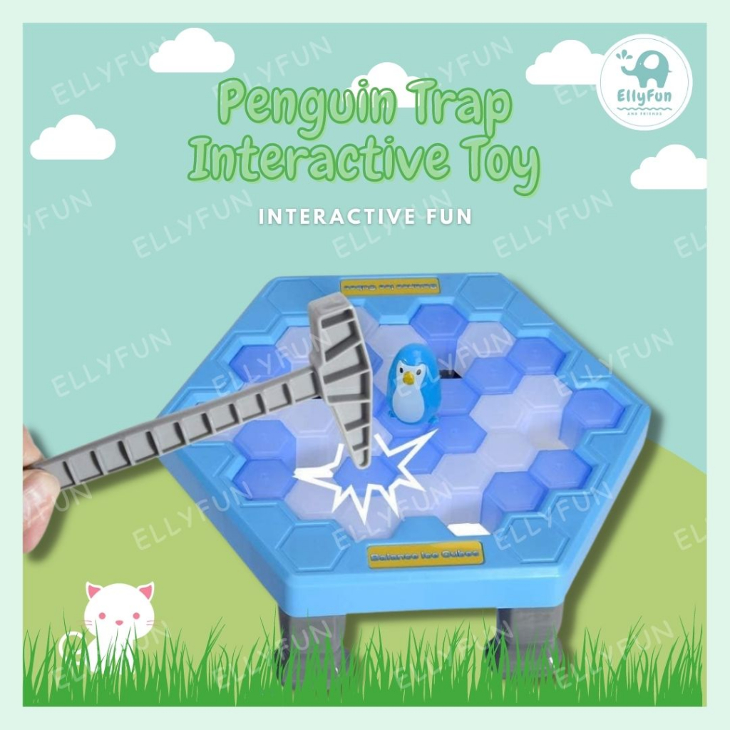 ELLYFUN Penguin Trap Funny Game Interactivate Toys for Kids Family Fun Play Toy for Boys and ...