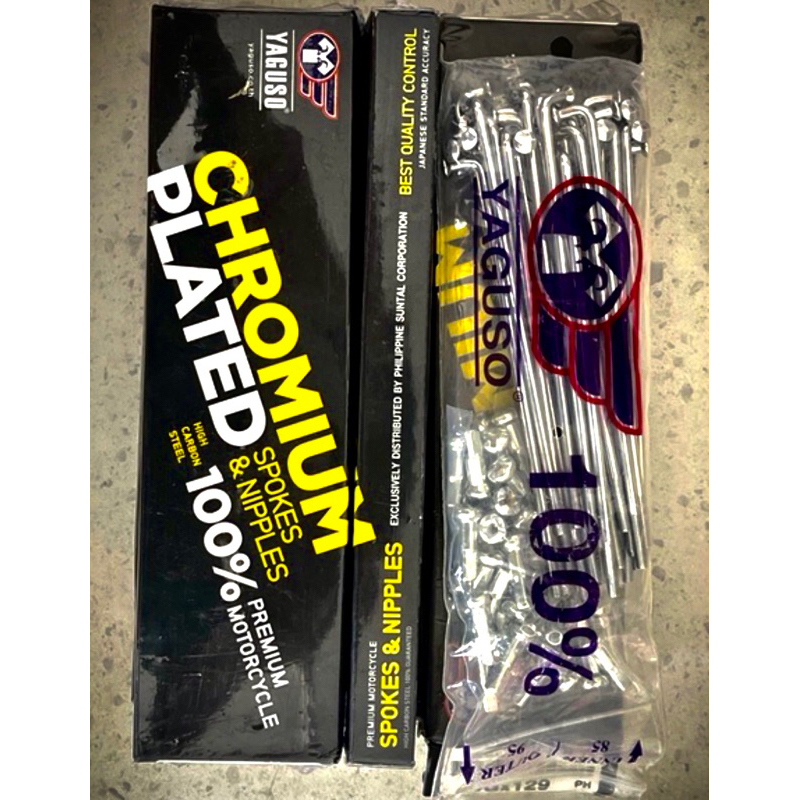 Yaguso Chromium spokes 9x120, 9x150, 9x155, 9x162, 9x185 | Shopee Malaysia