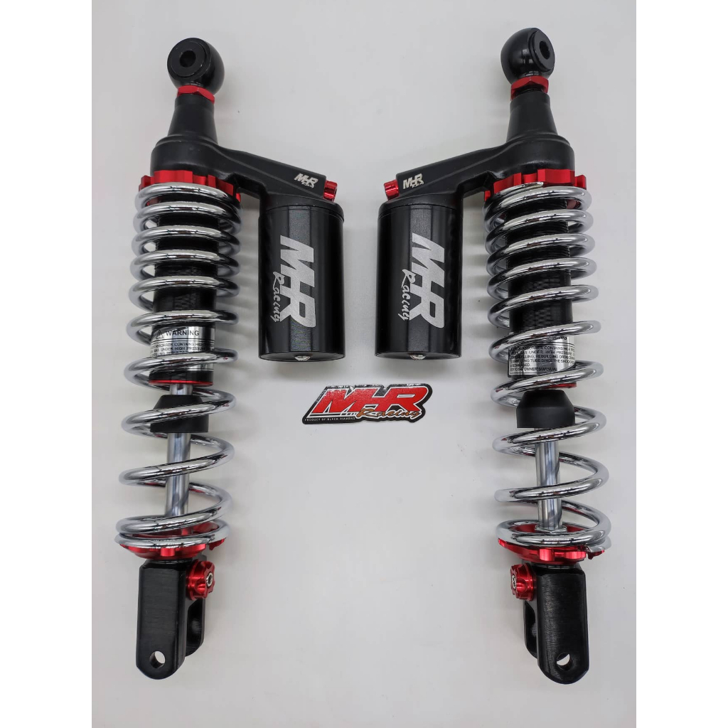 MHR Motorcycle Rear Shock BLACK TANK W/ CP SPRING Set NMAX 330mm V1 ...