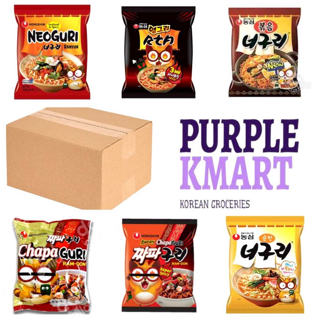 NONGSHIM NEOGURI RAMEN 1BOX SPICY/MILD/ANGRY/STIRFRY/CHAPAGURI/SPICY ...