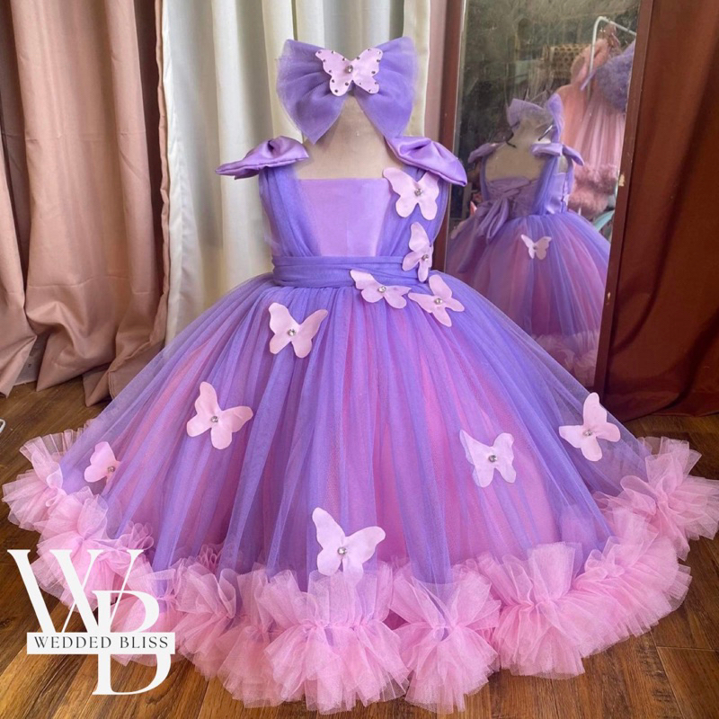 TRENDY RAFFLES GOWN FOR KIDS ( Birthday, Pang Abay, Pictorial) | Shopee ...